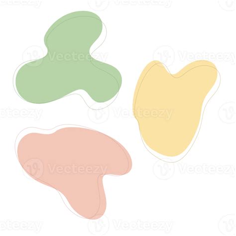 Shape Of Colorful Abstract Liquid Blob Background In Simple Trendy