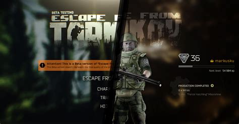 Escape From Tarkov Menu Ux Redesign Blog Hey Im Markus