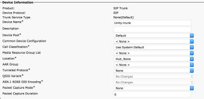 Configuration Example For CUCM Non Secure SIP Integration With CUC Cisco