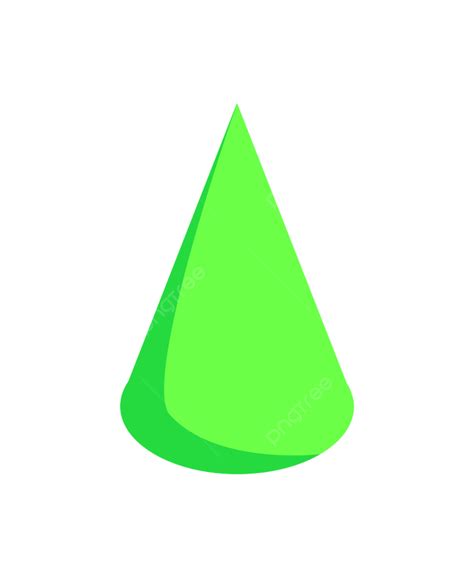 Sosok Geometris Pola Kerucut Hijau Tekstur Angka Geometris Png Dan