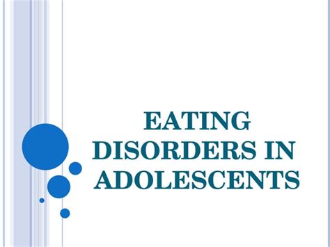Eating Disorders Ppt Mental Health Diseases And Conditions
