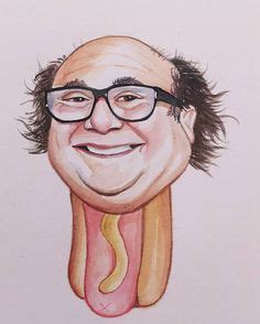 Danny Devito Mini Painting Mini Paintings Arts And Crafts Collage Male Sketch Etsy Uk