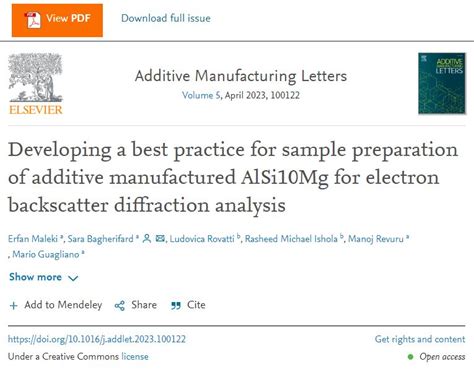 Erfan Maleki On Linkedin Additivemanufacturing Am 3dprinting Ebsd