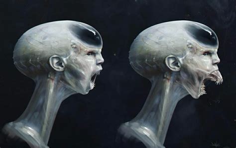 Early Offspring Xenomorph Hybrid Concept Art By Dane Hallett