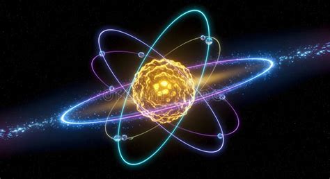 Atomic Structure Visualization Stock Illustration Illustration Of