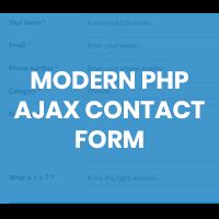 Modern PHP Ajax Contact Form By Bindlex Codester