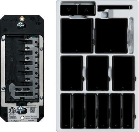 Control4® Configurable Keypad Contemporary 240v Black