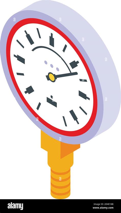 Manometer Sensor Icon Isometric Style Stock Vector Image Art Alamy