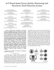 IoT Based Smart Power Quality Monitoring Pdf IoT Based Smart Power