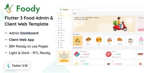 Foody Flutter Food Admin And Client Template Codemarket