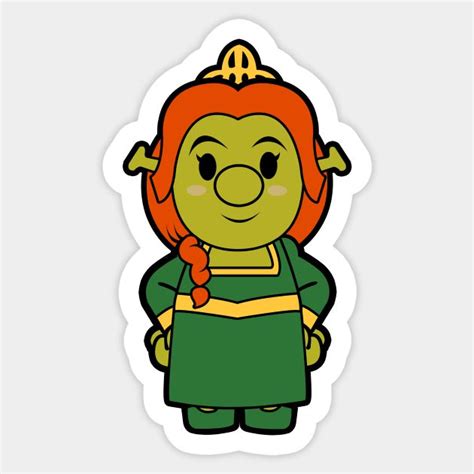 Fiona Chibi Sticker Cute Kawaii Shrek Shrek Door Decs