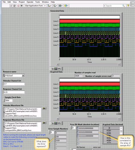 hsdio how are errors interpreted example hsdio hardware compare