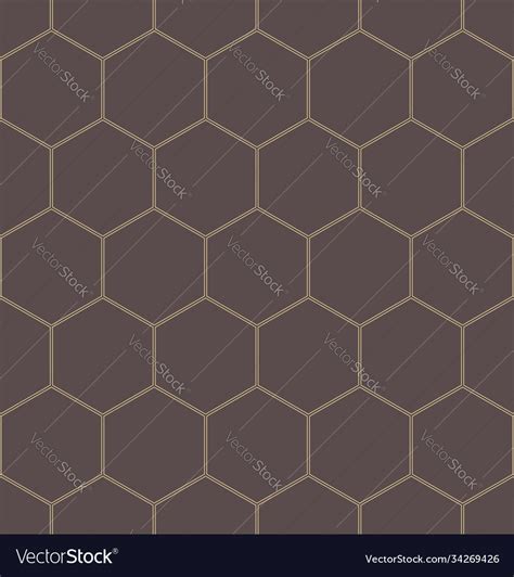 Seamless Hexagonal Pattern Royalty Free Vector Image