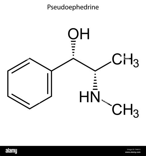 Skeletal Formula Of Pseudoephedrine Chemical Molecule Stock Vector Image And Art Alamy