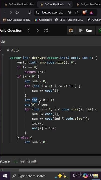 1652 Defuse The Bomb Editorial Leetcode Dailychallenge Coding