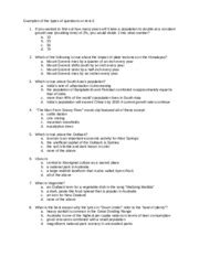 Study Guide Final GEOG Examples Of The Types Of Questions On Test 3 1 If You Wanted To