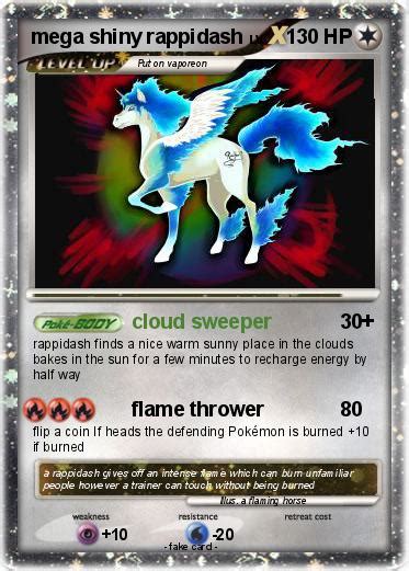 Pokémon Mega Shiny Rappidash Cloud Sweeper My Pokemon Card