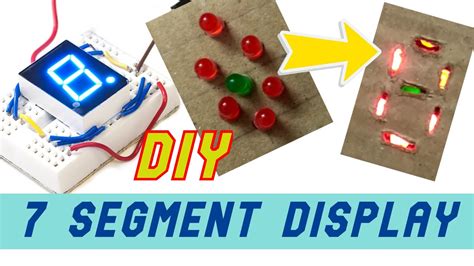 Diy 7 Segment Display With Led And Arduino Arduino Led Interfacing Youtube