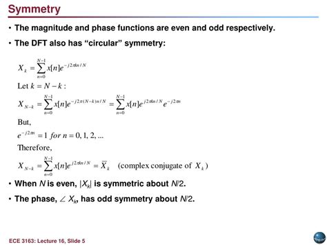 PPT LECTURE 16 DISCRETE FOURIER TRANSFORM PowerPoint Presentation Free Download ID 2480296