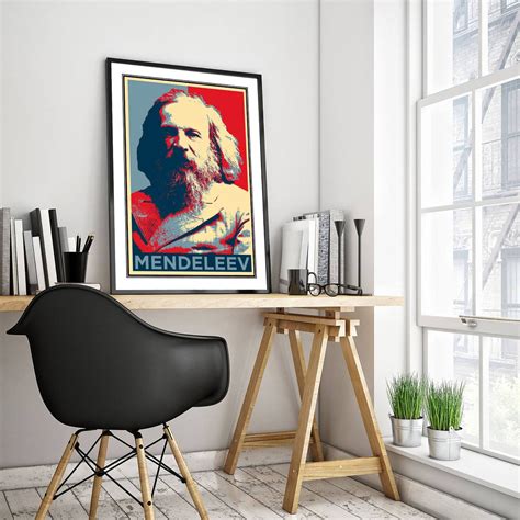 Dmitri Mendeleev Original Art Print Photo Poster T Wall Etsy