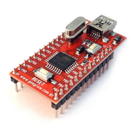 At Usb Start мини отладочная платформа на базе At90usb162 купить в магазине радиодеталей
