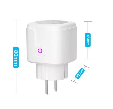 EU Tuya Smart Life WiFi Plug Socket 16A Power Monitor Timing Function Smart Plug WiFi Socket