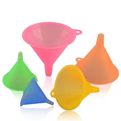 Buy Plastic Funnel Set Funnels Multipurpose Funnels Wide Mouth Funnel Rainbow Colours Kitchen