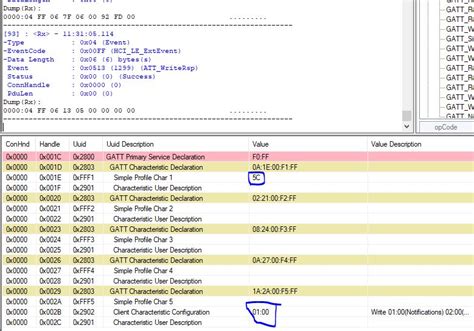 Ccstida 01469 Facing Issues In Enabling Notifications And Reading Fft Values Using Btool Sub