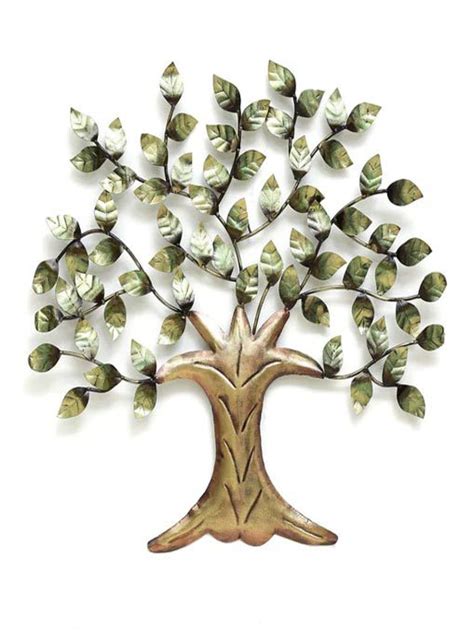 Multicolour Metal Alila Tree Wall Art Vedas Exports