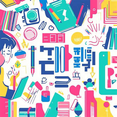 고교학점제라는 주제를 시각적으로 표현하기 위해 밝고 현대적인 스타일의 글자 이미지를 생성합니다 배경은 한국의 고등학교 교실을 연상시키는 요소들로 구성되며 학생들이