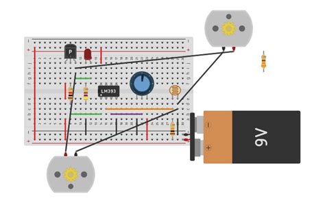 Circuit Design Automatic Dark Detector Using Ic Tinkercad