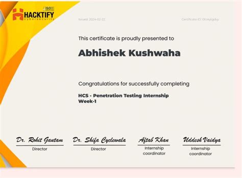 abhishek kushwaha on linkedin cyber cybersecurity hcs penetration
