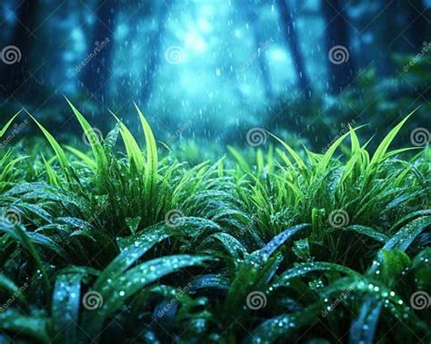 Experience The Serenity Of A Forest Path With Lush Grass Growing Evenly