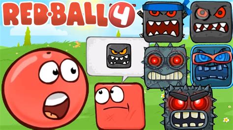 Red Ball 4 All Bosses All Levels Full Walkthrough Animation Youtube
