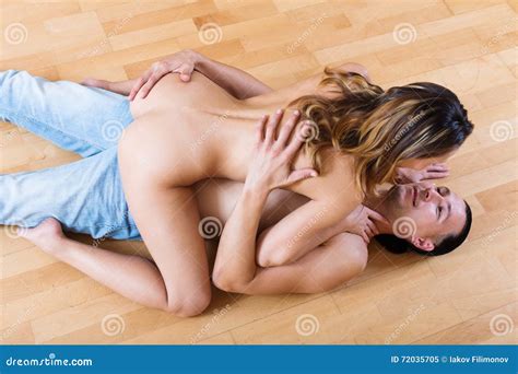 Couple Having Sex On Floor At Home Stock Image Image Of Naked Lusty