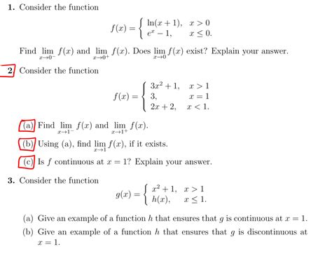 Consider The Functionf X {ln X 1 X 0ex 1 X≤0 Find