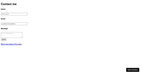 Contact Example React Hook Form Codesandbox