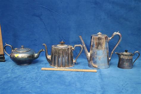 Lot 4 Tea Coffee Pots