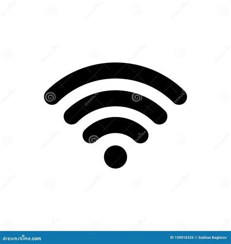 Wifi Connection Icon Wifi Signal Coverage Symbol Vector Illustration