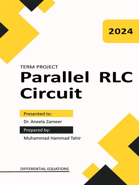 Term Projectparallel Rlc Circuit Pdf Mean Squared Error Numerical Analysis