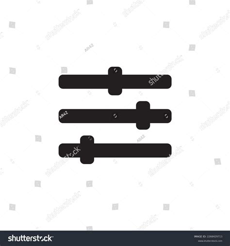 Slider Bar Vector Illustration Scrollbar Volume Stock Vector Royalty Free 2268429713