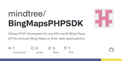 GitHub Mindtree BingMapsPHPSDK Allows PHP Developers To Use Microsoft Bing Maps API To