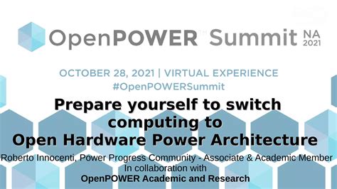 prepare yourself to switch computing to open hardware power