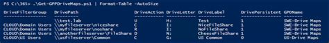 Getting All Gpp Drive Maps In A Domain With Powershell Tailspintoys