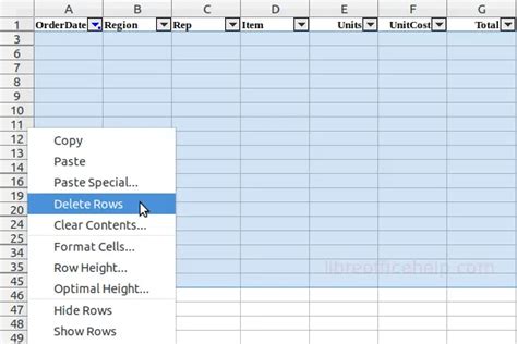Libreoffice Calc Sheette Boş Satırlar Nasıl Silinir Linux Teknik Bilgi Arşivleri