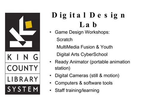 Kcls Digital Design Lab Kickoff Day Ppt