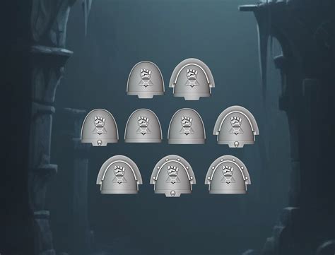 3d File Ultra Shoulder Pads Custom Bitz Kitbash Set 🎲 ・3d Printable Model To Download・cults