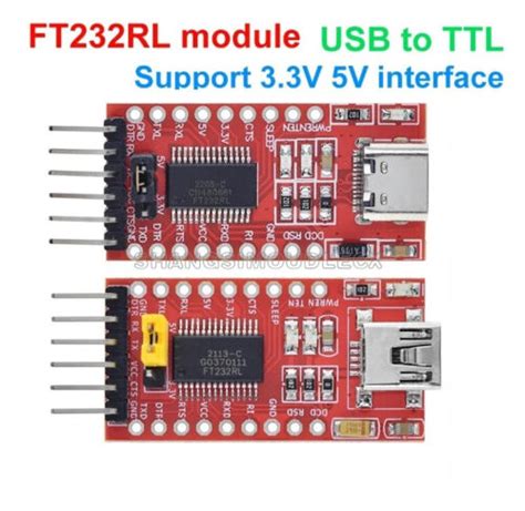 type c mini usb ft232 ft232rl ftdi usb 3 3v 5 5v to ttl serial adapter module ebay