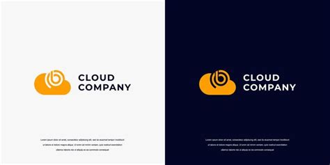 Premium Vector Letter B Cloud Icon Logo Design