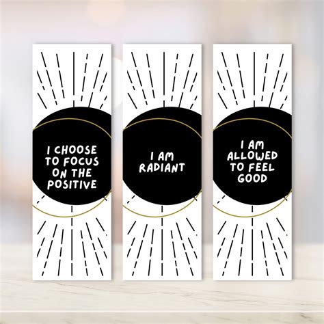 Boho Bookmarks Black And White Bookmarks Cute Bookmark Set
